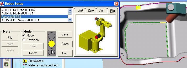 RobotWorks - Robotic interface for SolidWorks